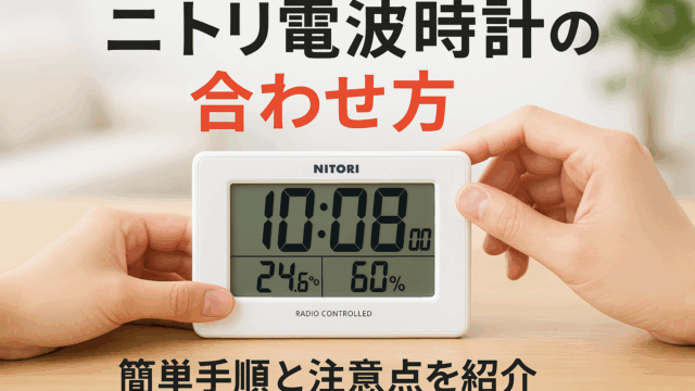 ニトリの時計の合わせ方完全ガイド｜電波時計やデジタルの正確な時刻調整とトラブル対策まで徹底解説 | Living tips